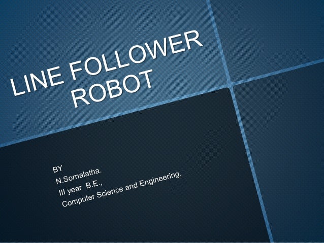 Line follower robot