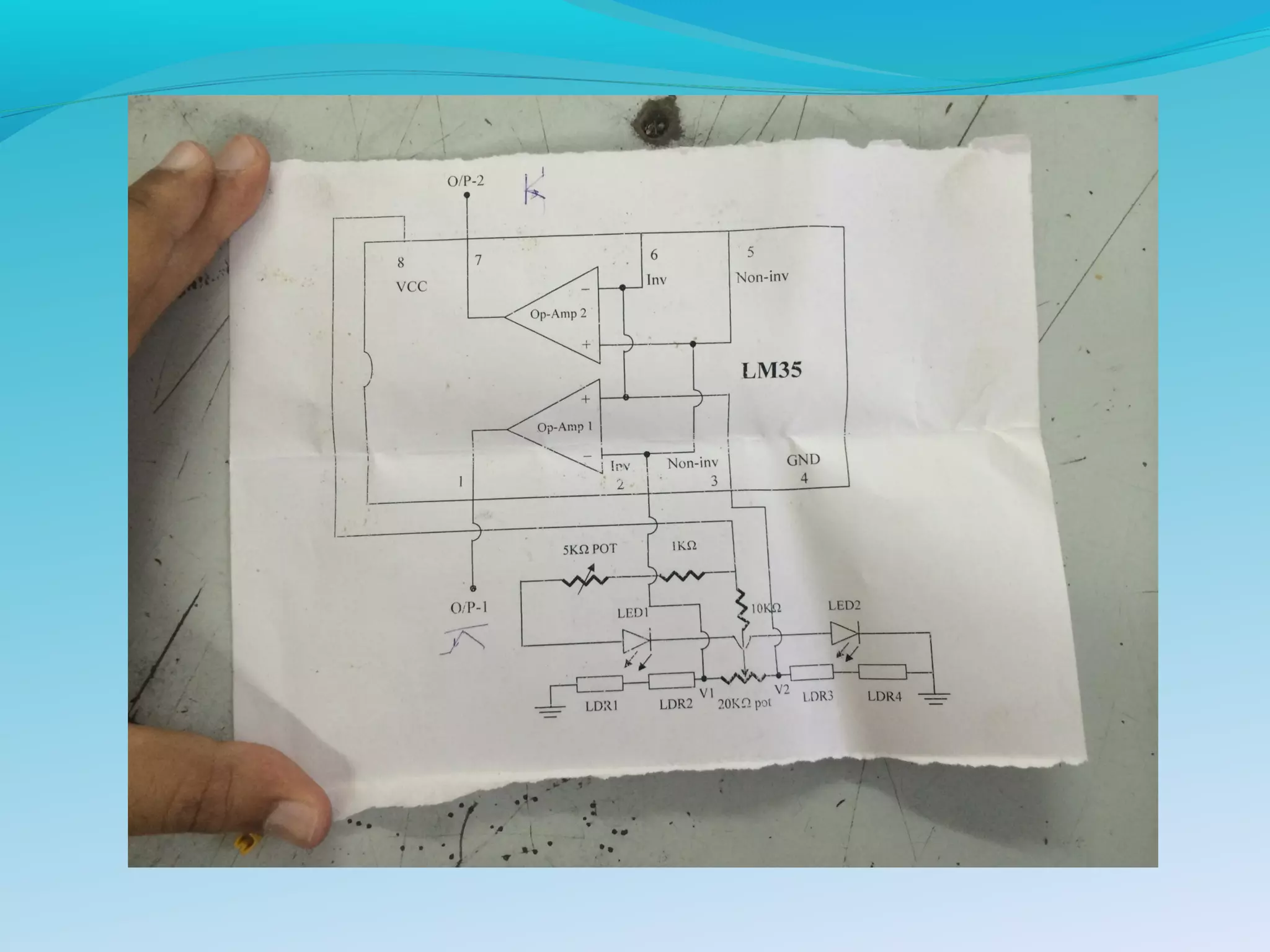 Line following bot without using micro controller | PPT