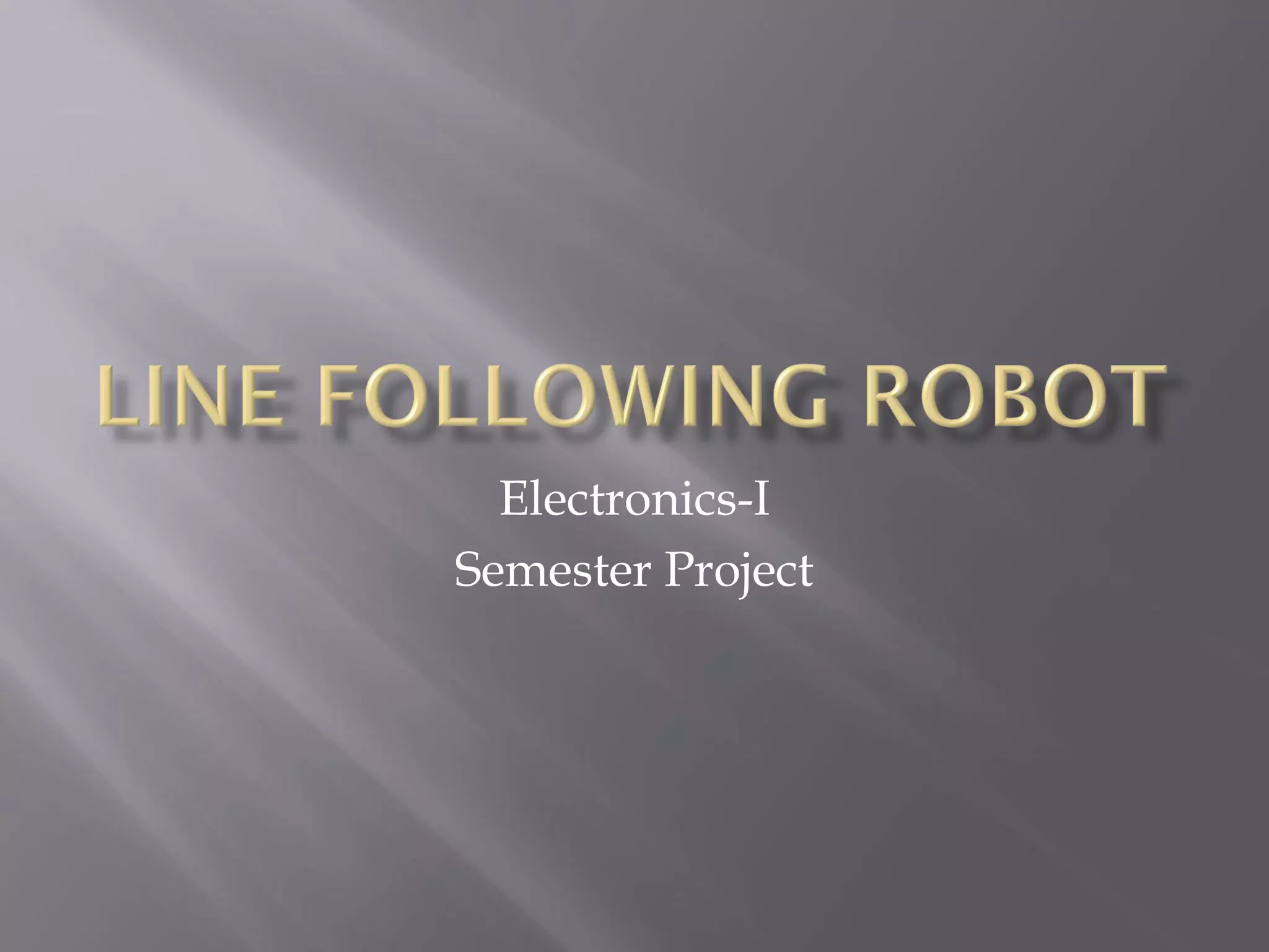 Line Following Robot | PDF