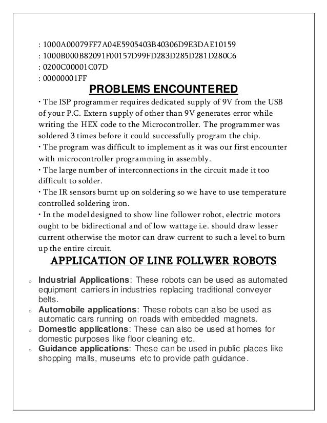 Line following robot