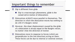 LINE IMPERFECTIONS, Crystal structure defecte | PPTX