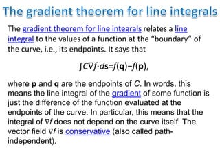 Line integral,Strokes and Green Theorem | PPTX