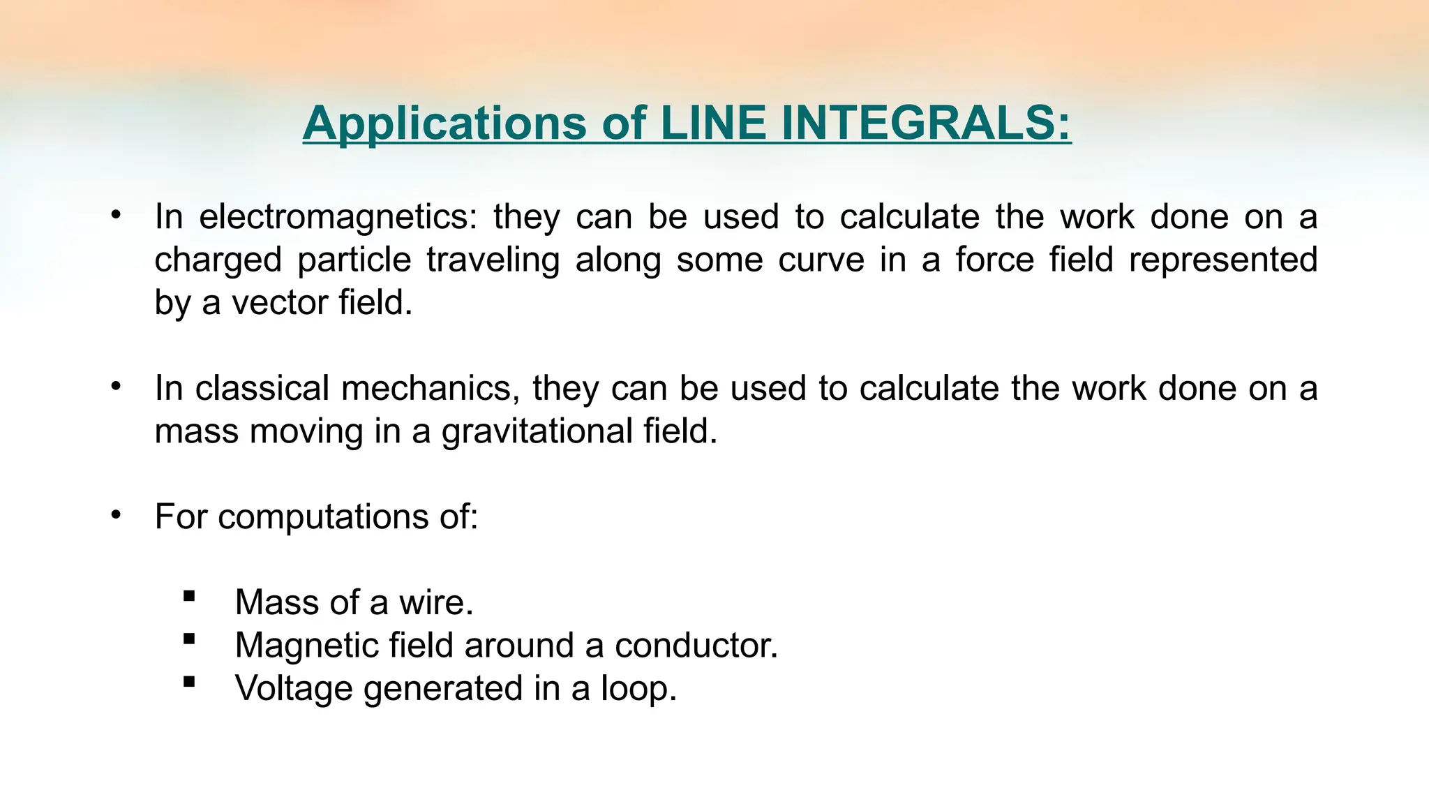 Understanding Line Integrals: Definitions and Applications | PPTX