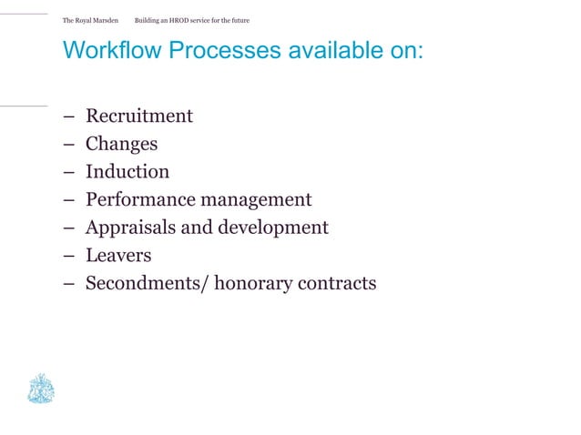 HROD Department Changes | PPT