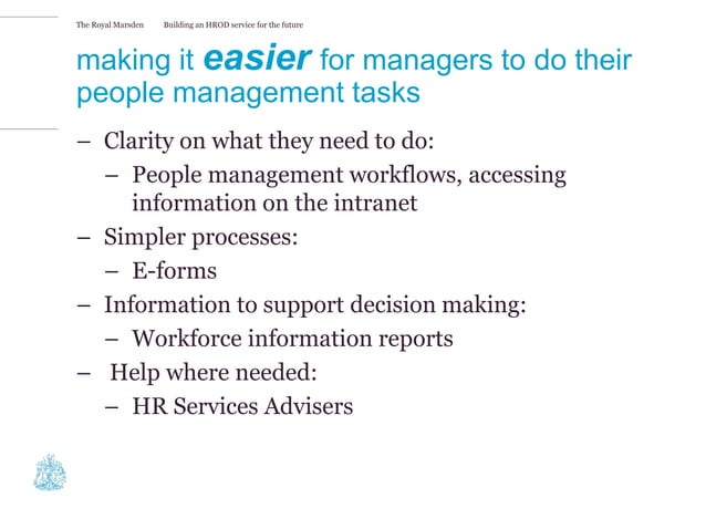 HROD Department Changes | PPT