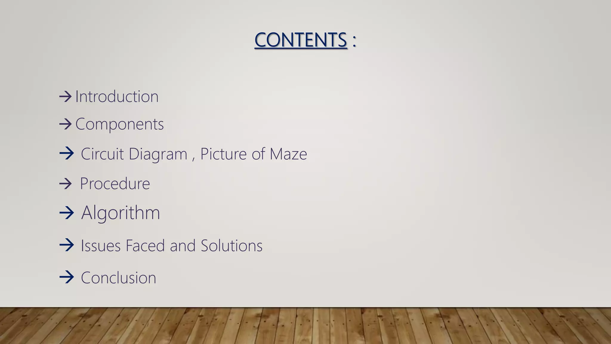 Line maze solver robot | PPTX