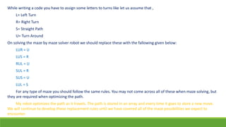 Line maze solver robot | PPTX