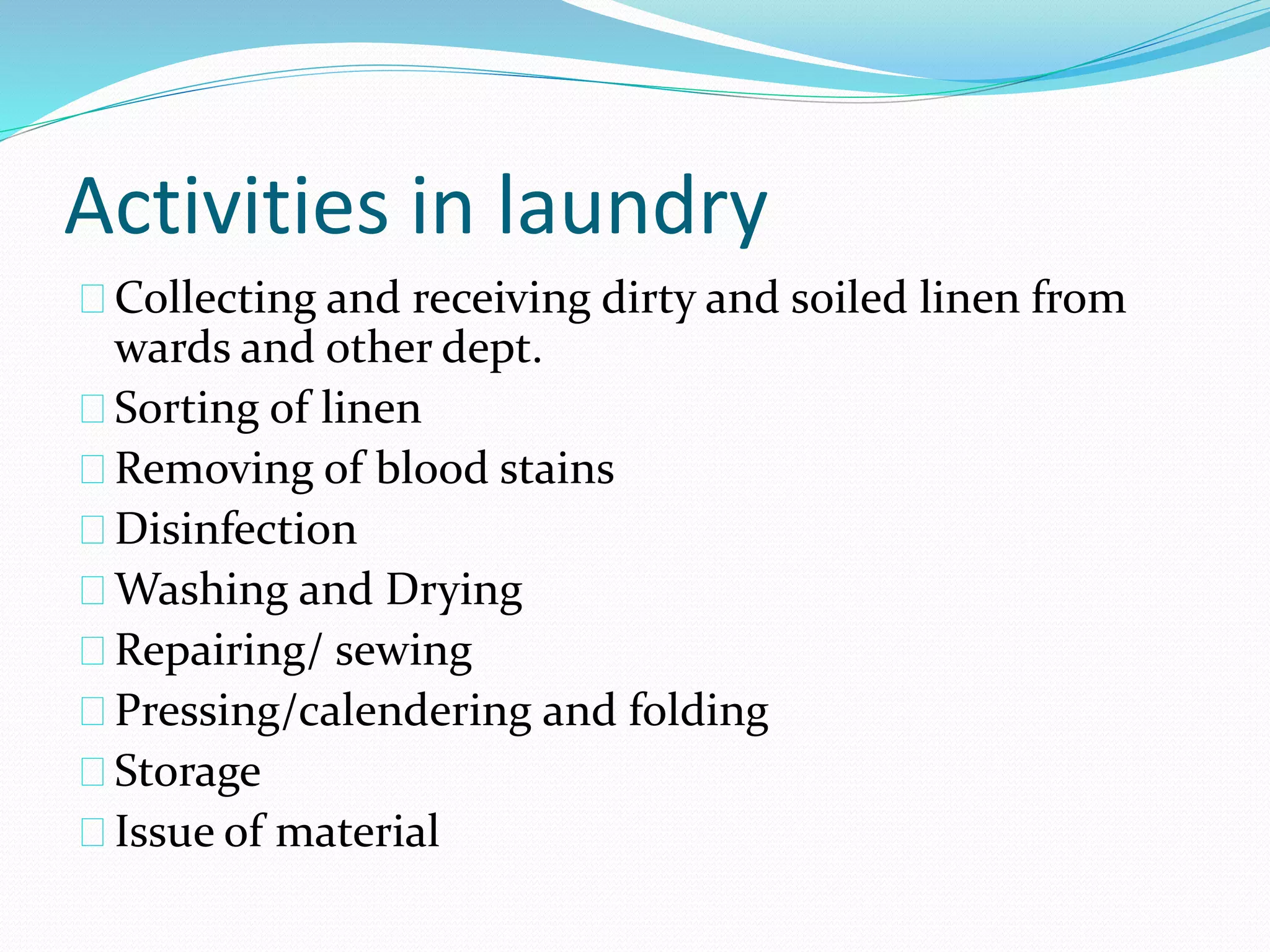 Linen & laundry service | PPTX