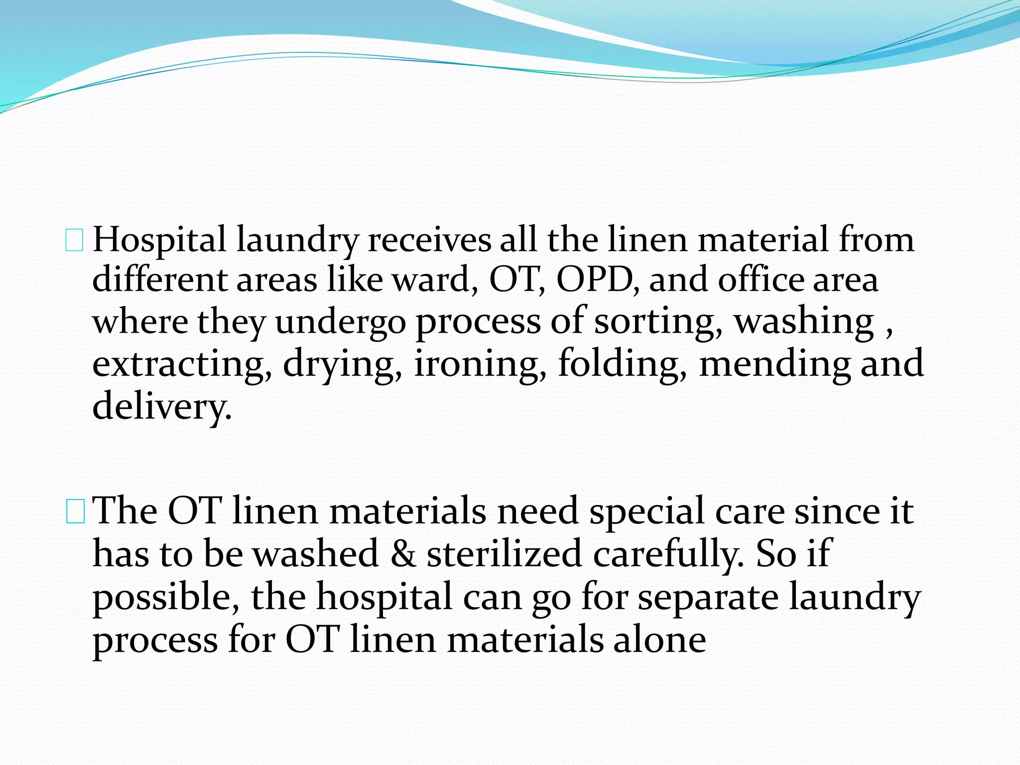 Linen & laundry service | PPTX