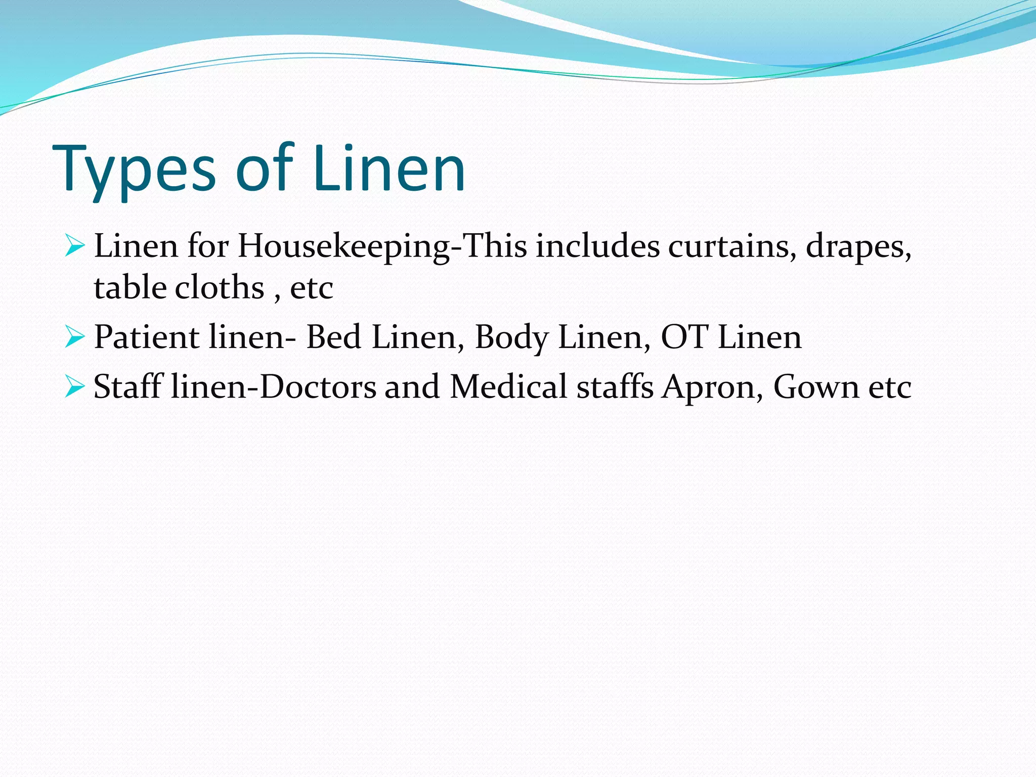 Linen & laundry service | PPTX