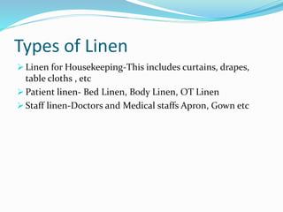 Linen & laundry service | PPTX