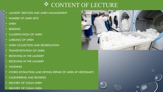 Linen Managment services in hospital ppt 2024.pptx