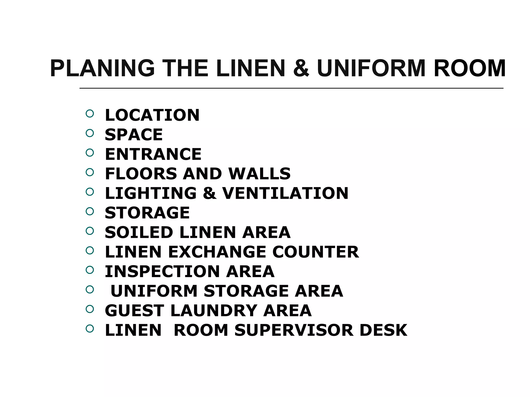 Linen room operation | PPT