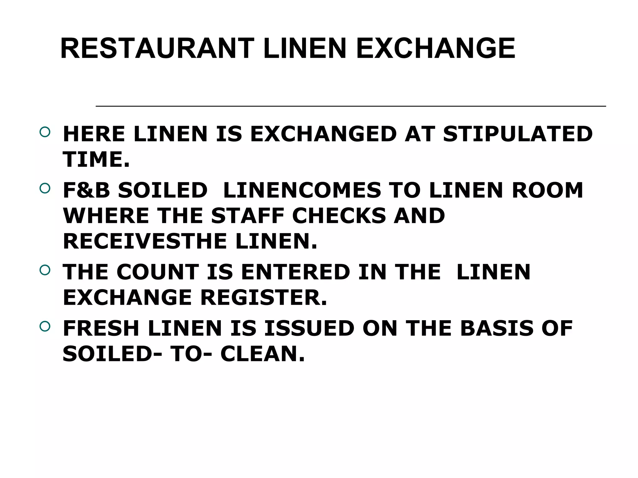 Linen room operation | PPT