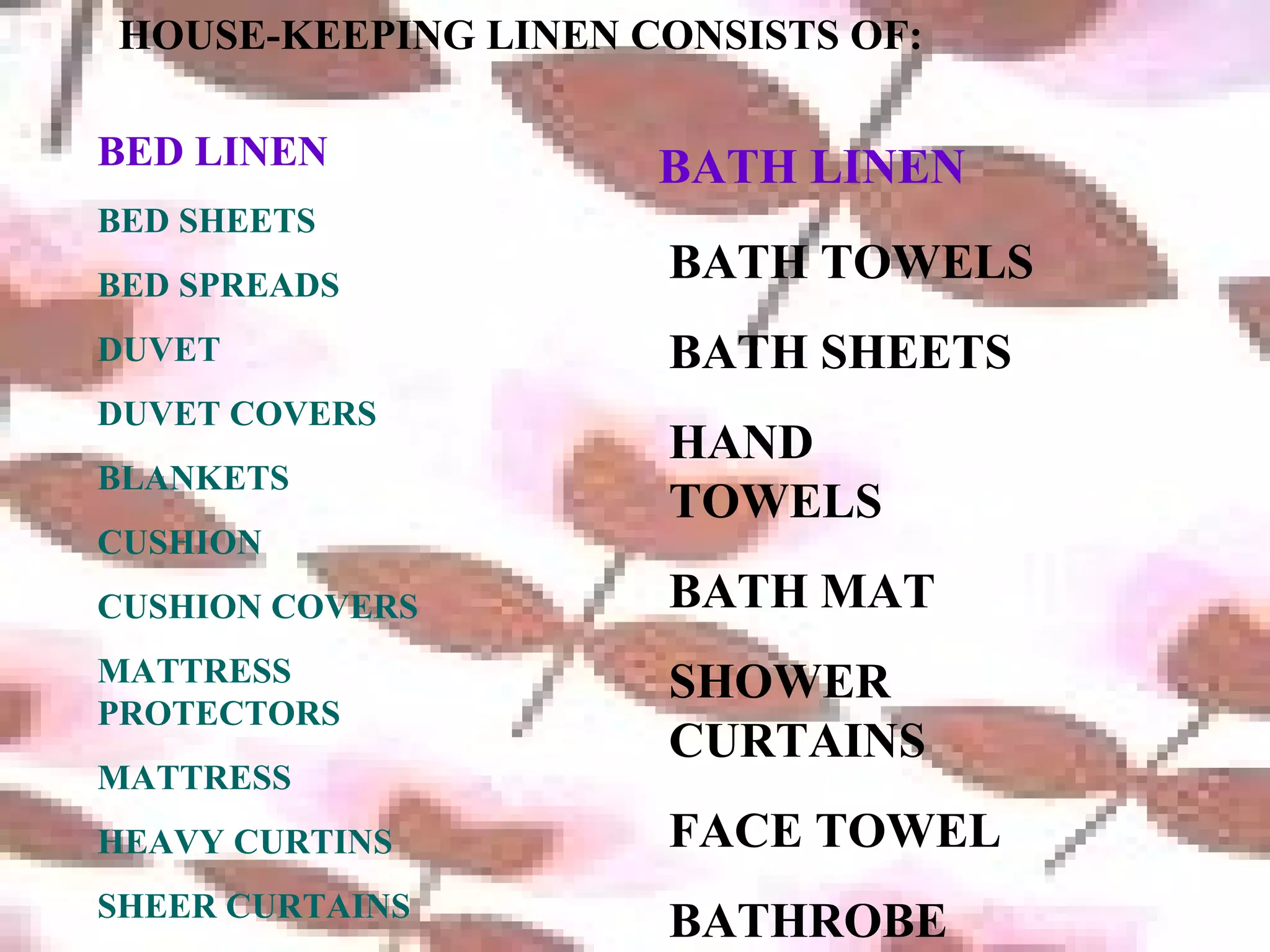 Linen room operation | PPT