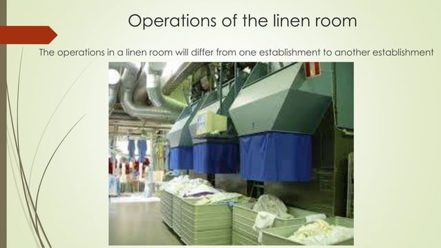 Linen room operations lec 1 | PPTX | Hotel Properties | Real Estate
