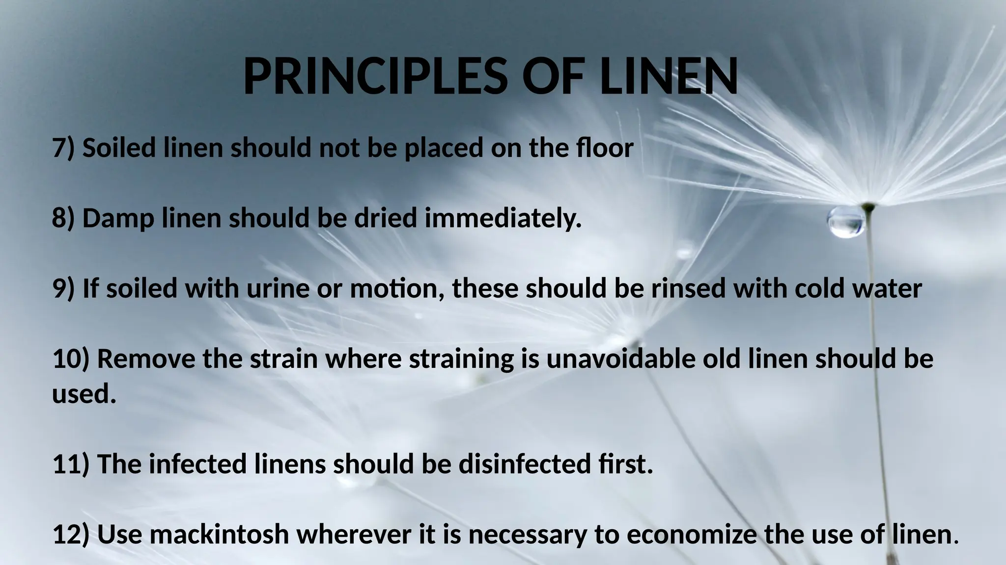 linen, types and care.pptx SlideShare.net 9415 | PPTX