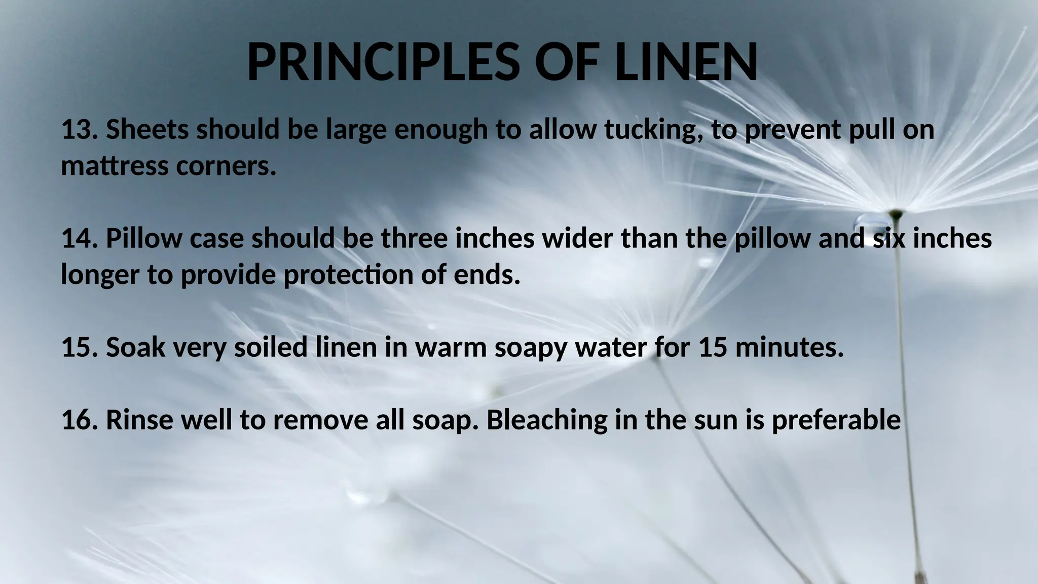 linen, types and care.pptx SlideShare.net 9415 | PPTX
