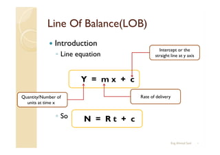 Line of balance | PDF