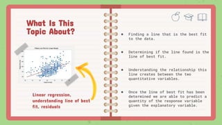 Line of best fit lesson | PPTX