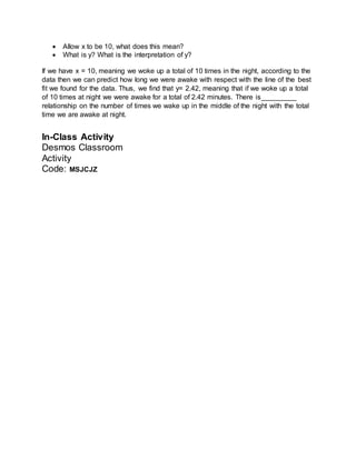 Line of best fit lesson guided notes | DOCX