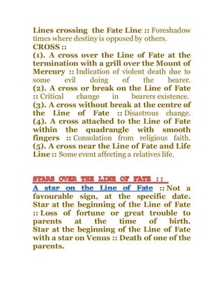 Line of fate भाग्य | DOCX