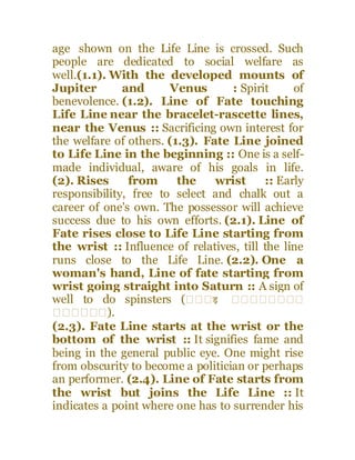 Line of fate भाग्य | DOCX