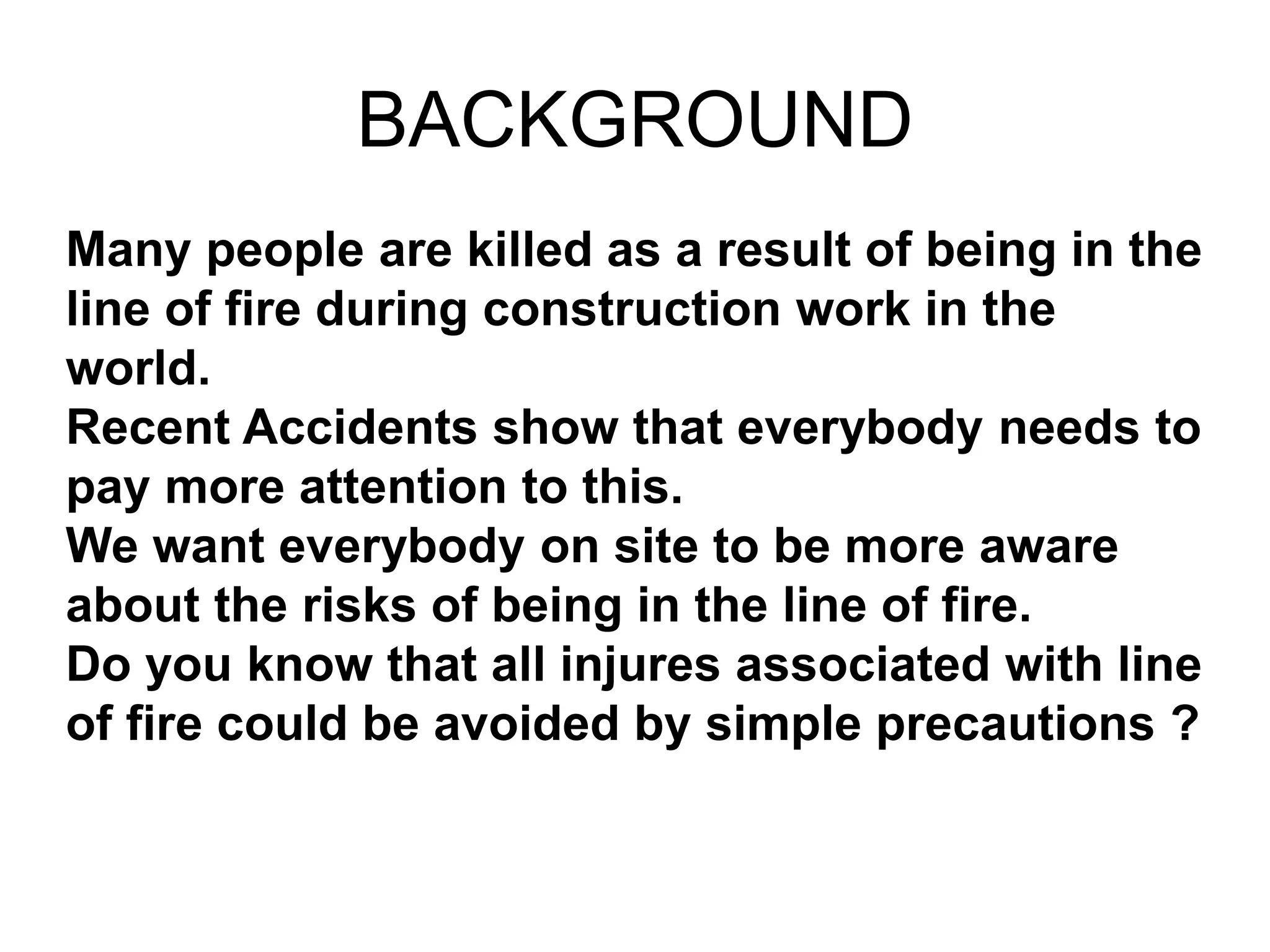 Line Of Fire Presentation.ppt