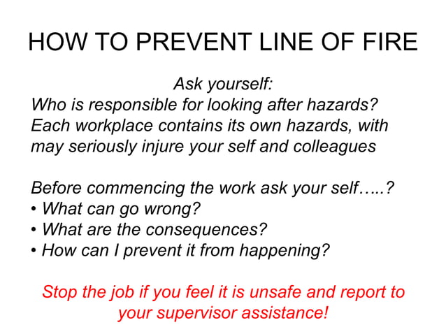 Line Of Fire Presentation.ppt