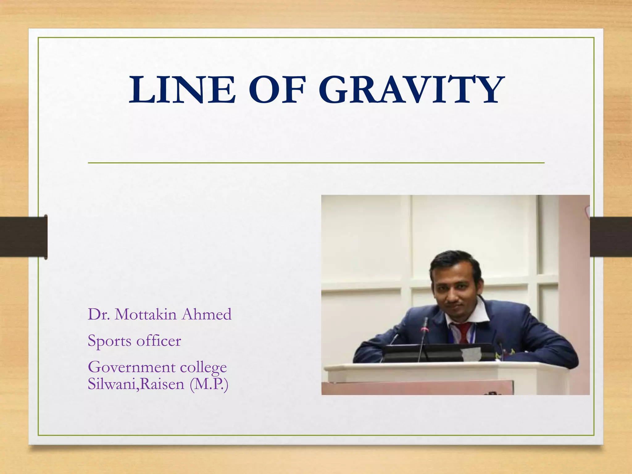 Line of gravity | PPTX
