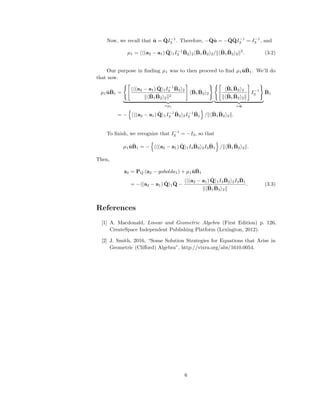 Via Geometric (Clifford) Algebra: Equation for Line of Intersection of ...