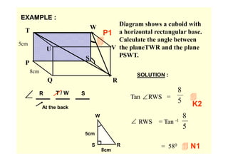 Line Plane In 3 Dimension | PDF