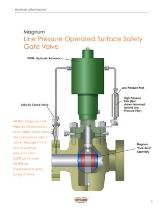 Line Pressure Operated SSV - Worldwide Oilfield Machine | PDF