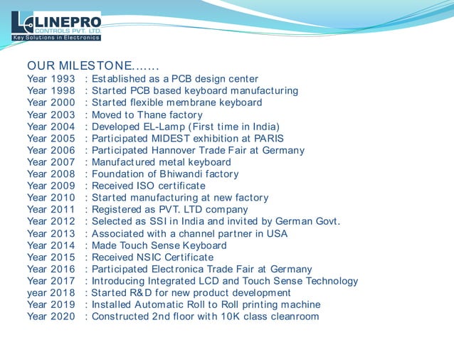 Linepro company profile | PPT