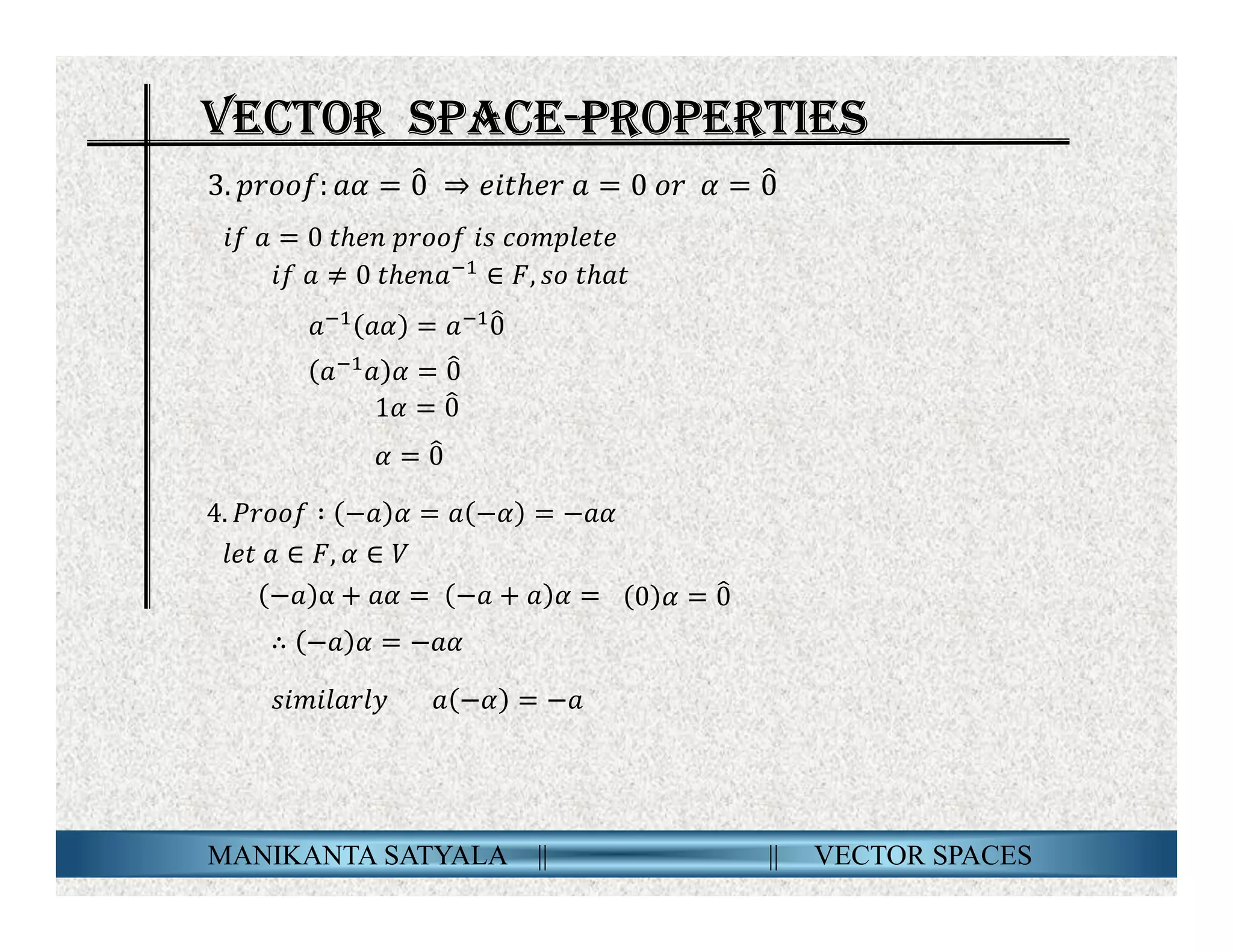 Liner algebra-vector space-1 introduction to vector space and subspace | PDF