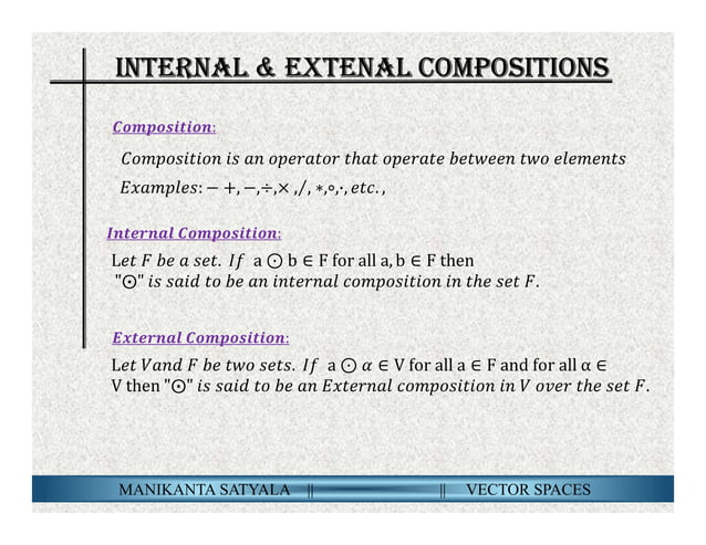 Liner algebra-vector space-1 introduction to vector space and subspace | PDF | Programming ...