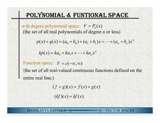 Liner algebra-vector space-1 introduction to vector space and subspace | PDF