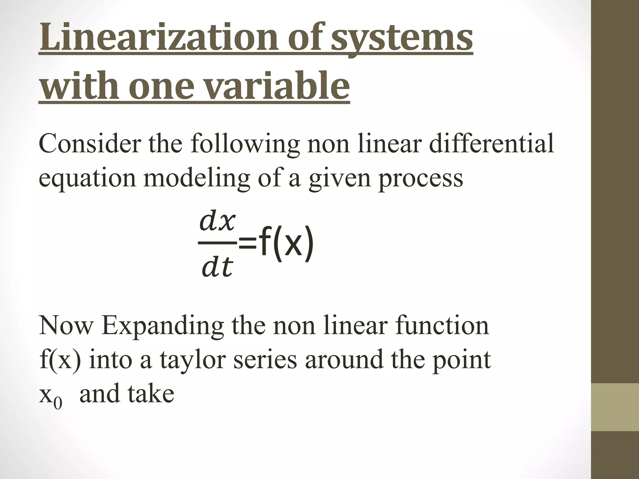 Linerazation of systems | PPTX