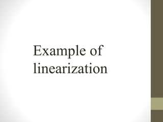Linerazation of systems | PPT | Free Download