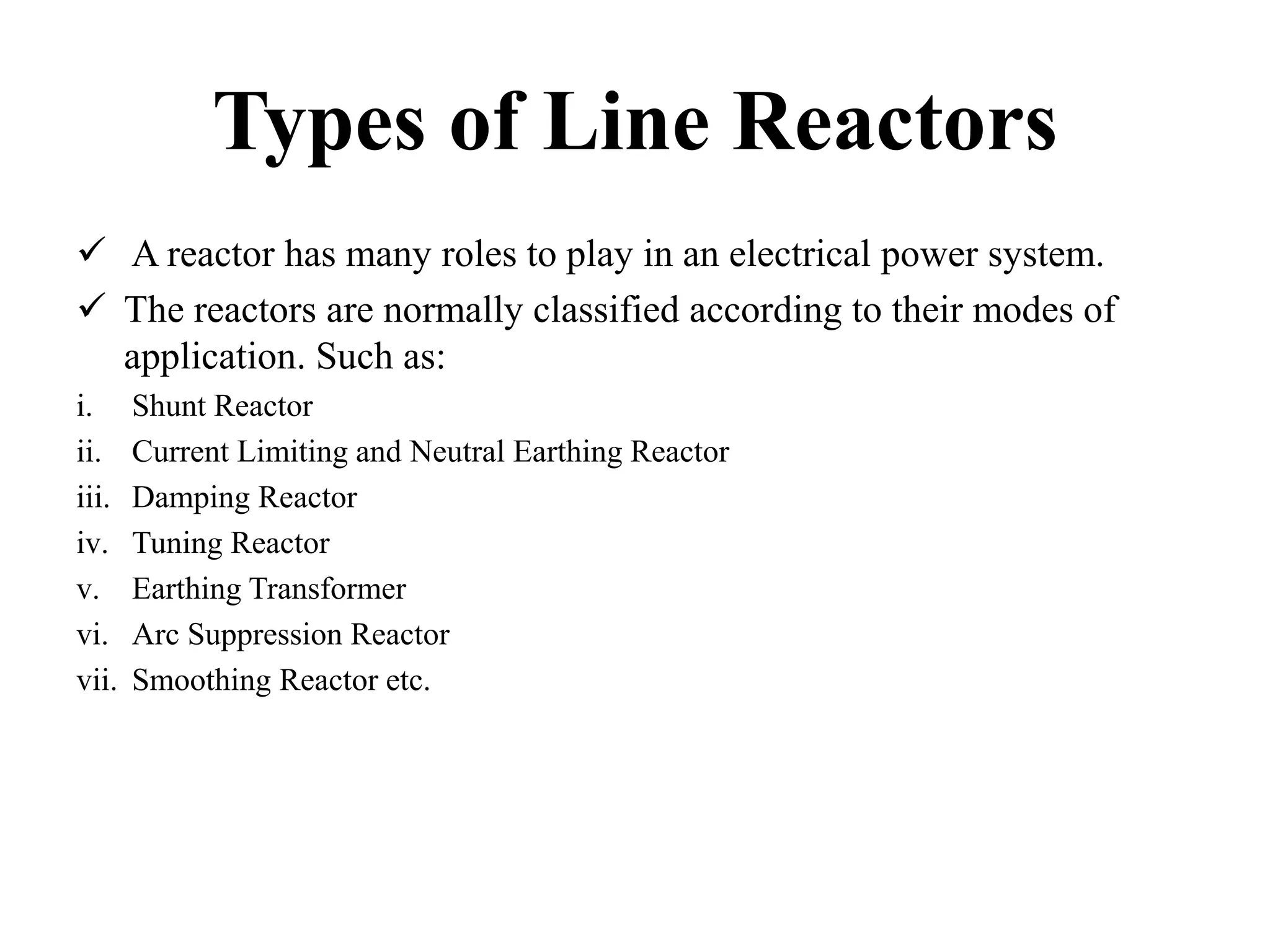 Line reactor | PPTX