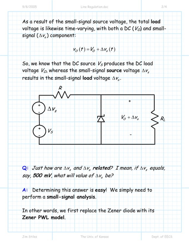 Line regulation | PDF | Physics | Science