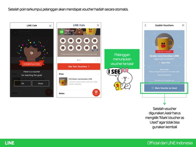 LINE@ reward card manual | PPT