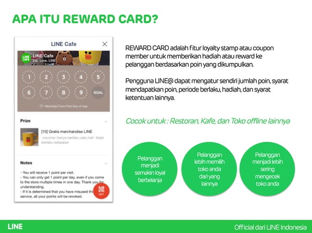 LINE@ reward card manual | PPT