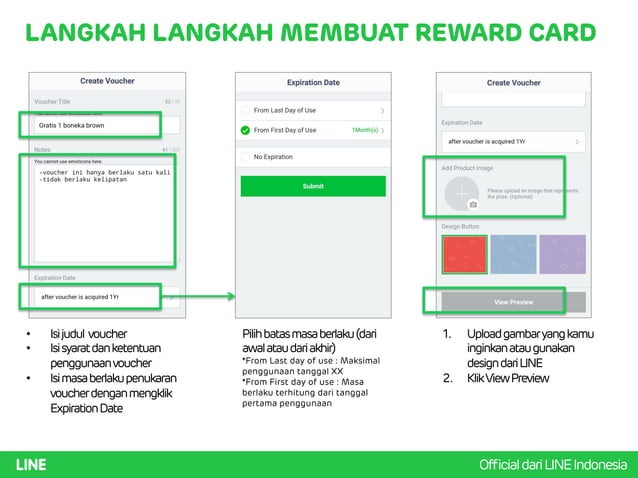 LINE@ reward card manual | PPT