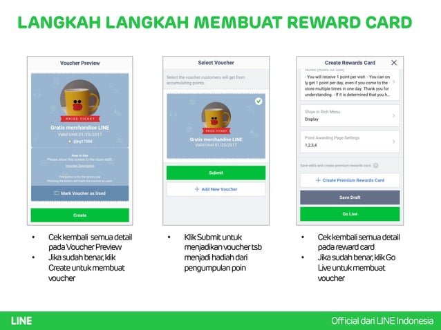 LINE@ reward card manual | PPT