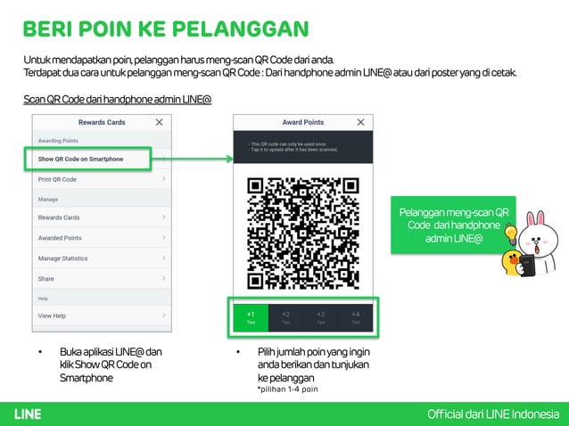 LINE@ reward card manual | PPT