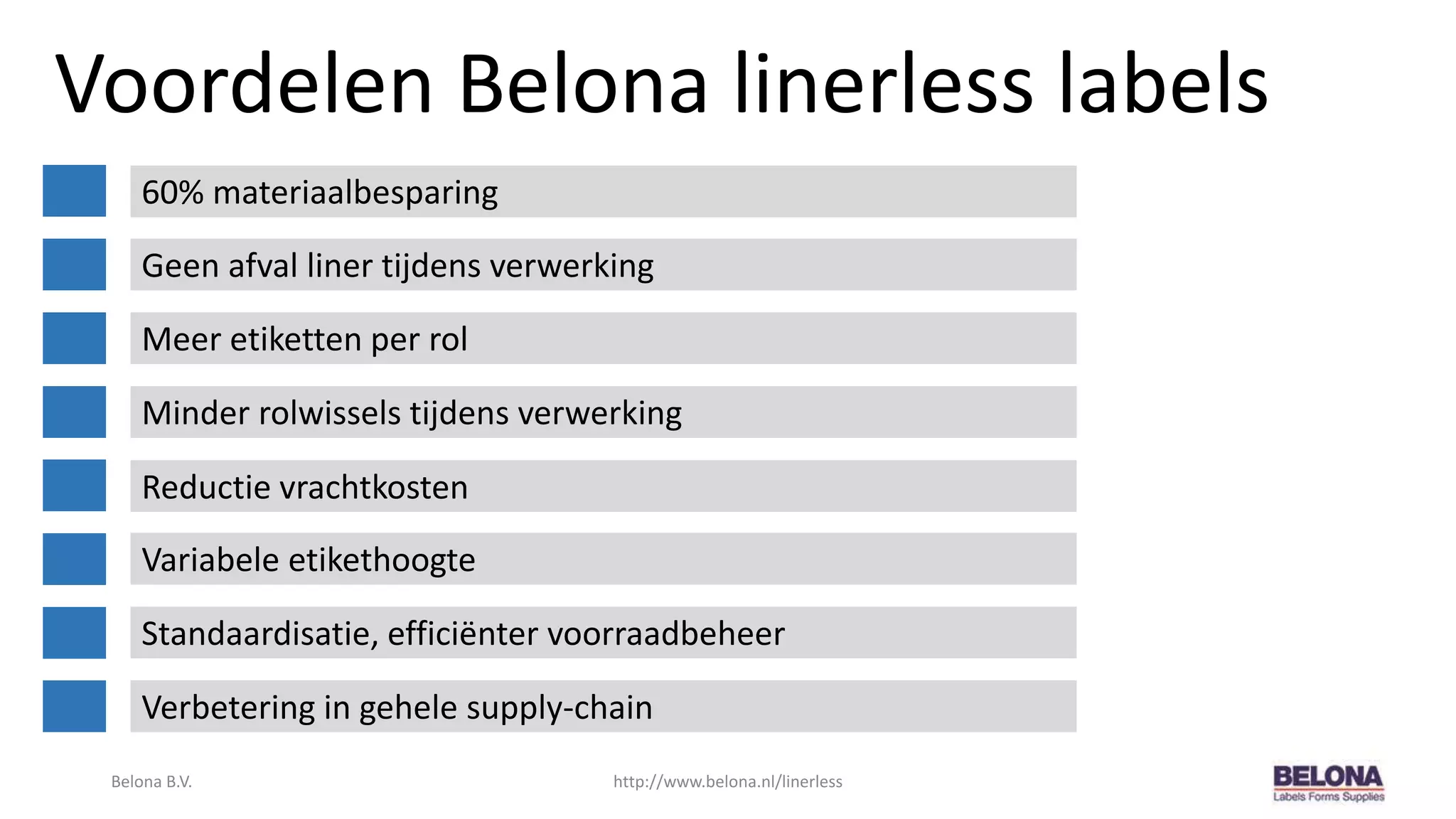 Belona Linerless Labels - technische opbouw | PPTX