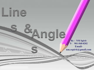 Lines, Angles, Rays and Their Properties | PPT