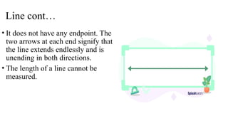 LINES , DEFINITION, TYPES , LINE SEGMENT | PPTX | Drawing and Sketching ...