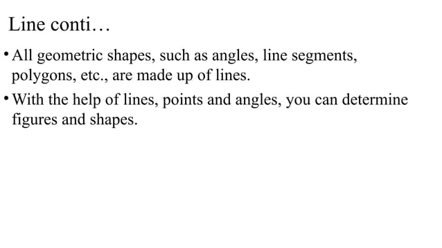 LINES , DEFINITION, TYPES , LINE SEGMENT | PPTX | Drawing and Sketching ...